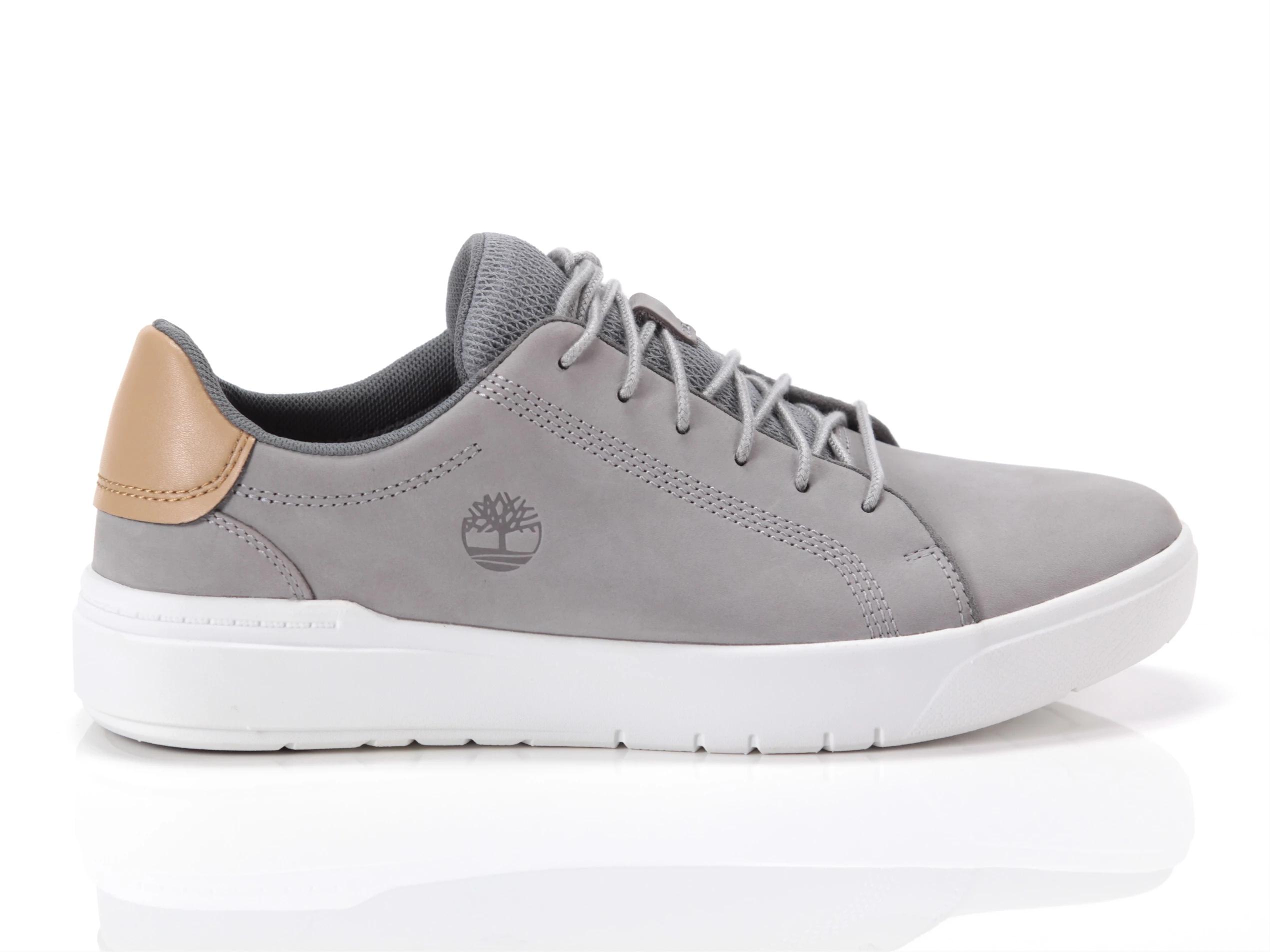Timberland Seneca Bay Low Lace Up Sneaker Light Grey Nubuck man ...