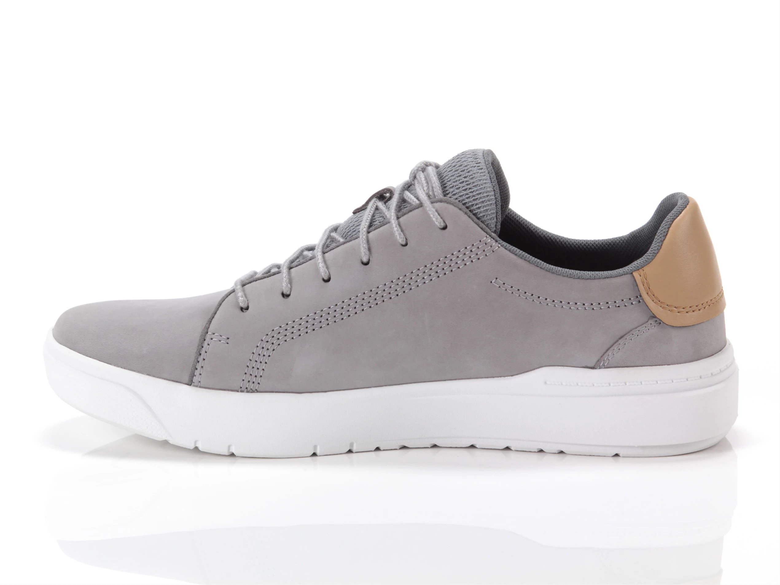 Timberland Seneca Bay Low Lace Up Sneaker Light Grey Nubuck man ...