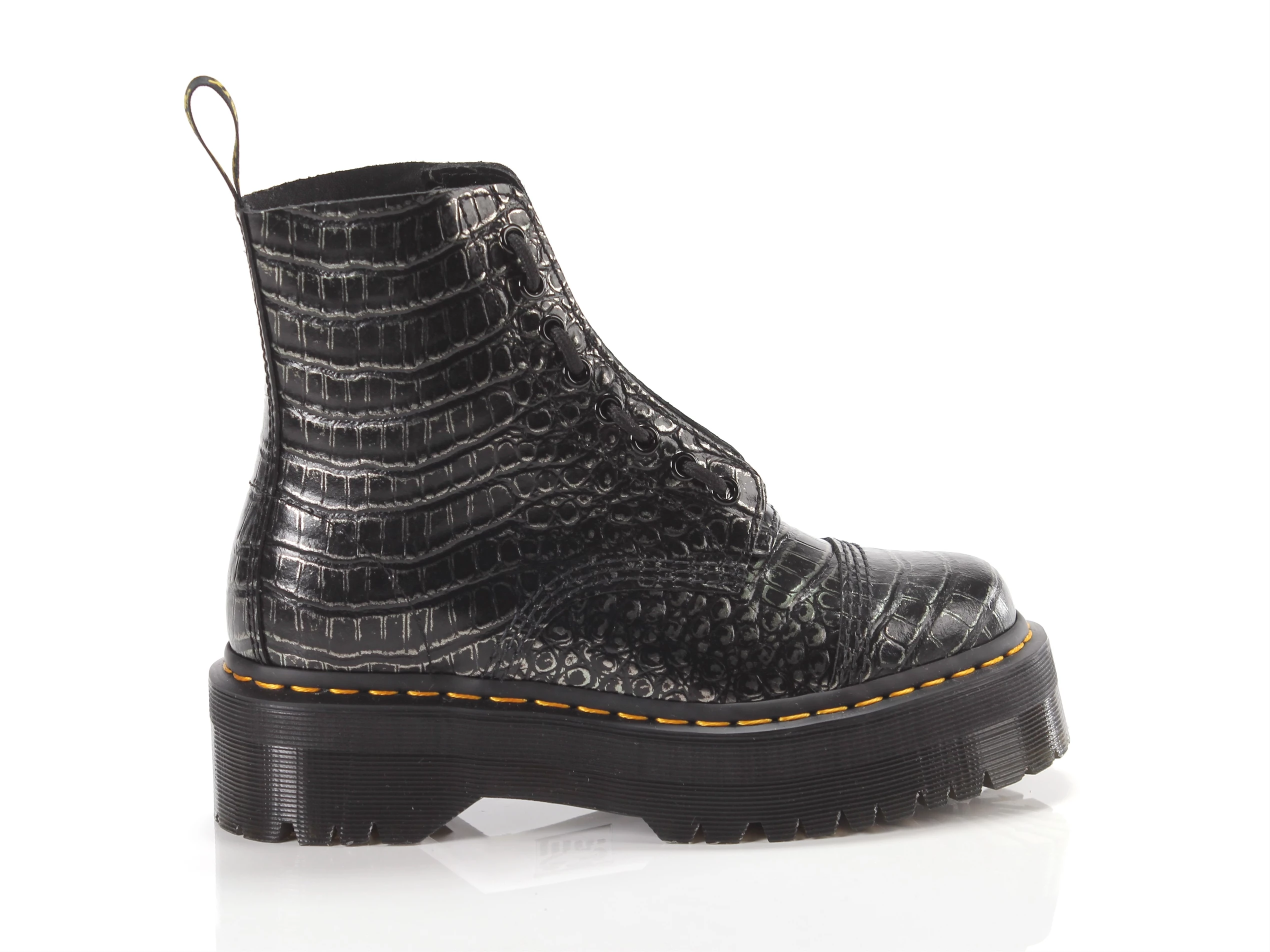 Sinclair Gunmetal Croc Embross - Boots donna Dr Martens | YOUSPORTY ...