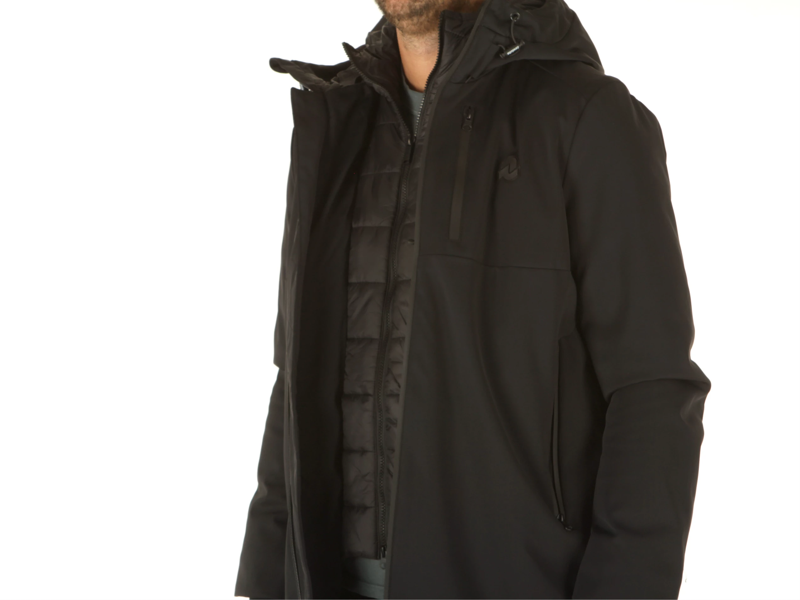 Invicta Giaccone Lungo Tecno Soft Shell Nero man 4432546 07 | YOUSPORTY