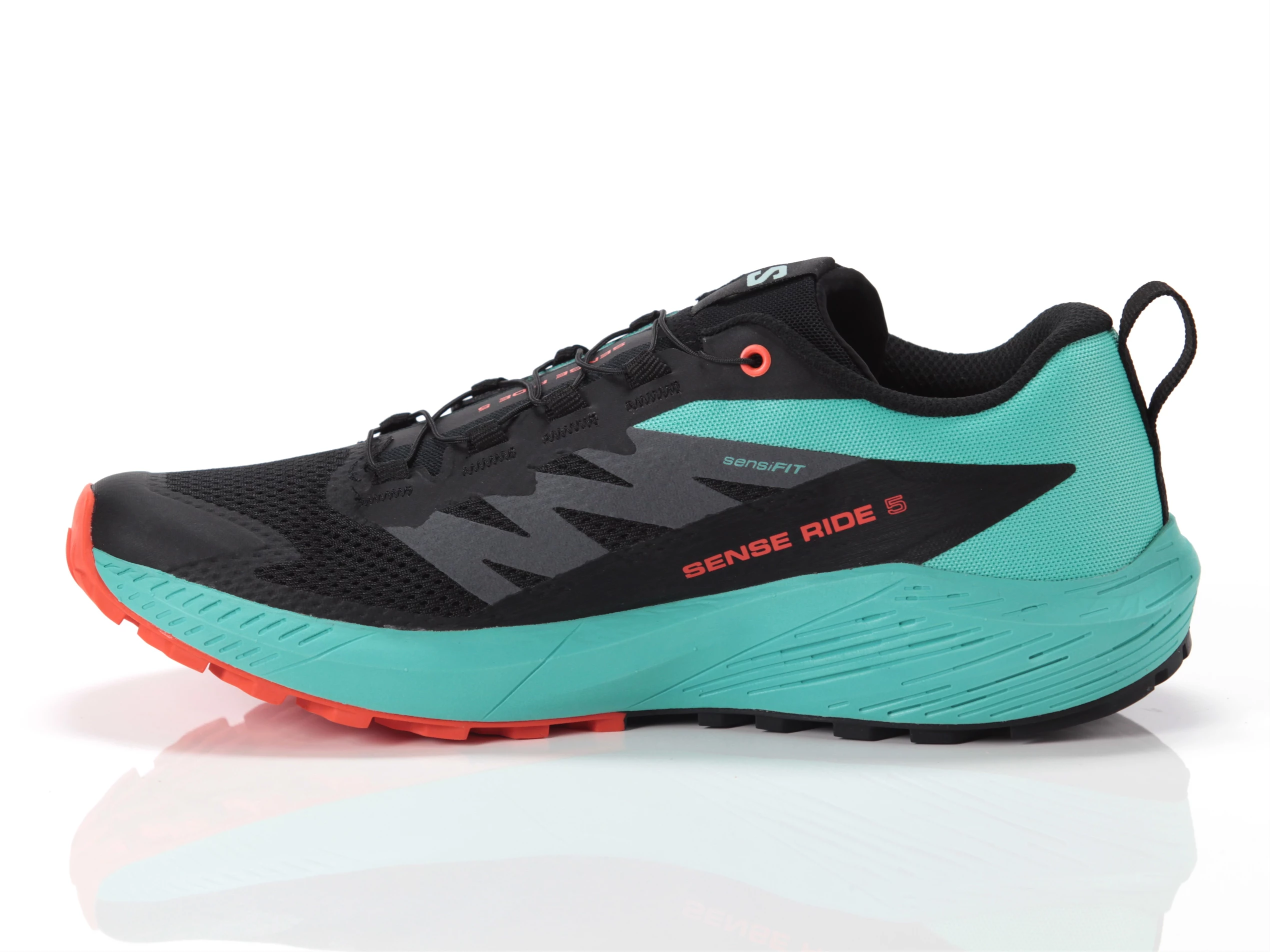 Salomon Sense Ride 5 Black Bay Cherry Tomato hombre 476982 | YOUSPORTY