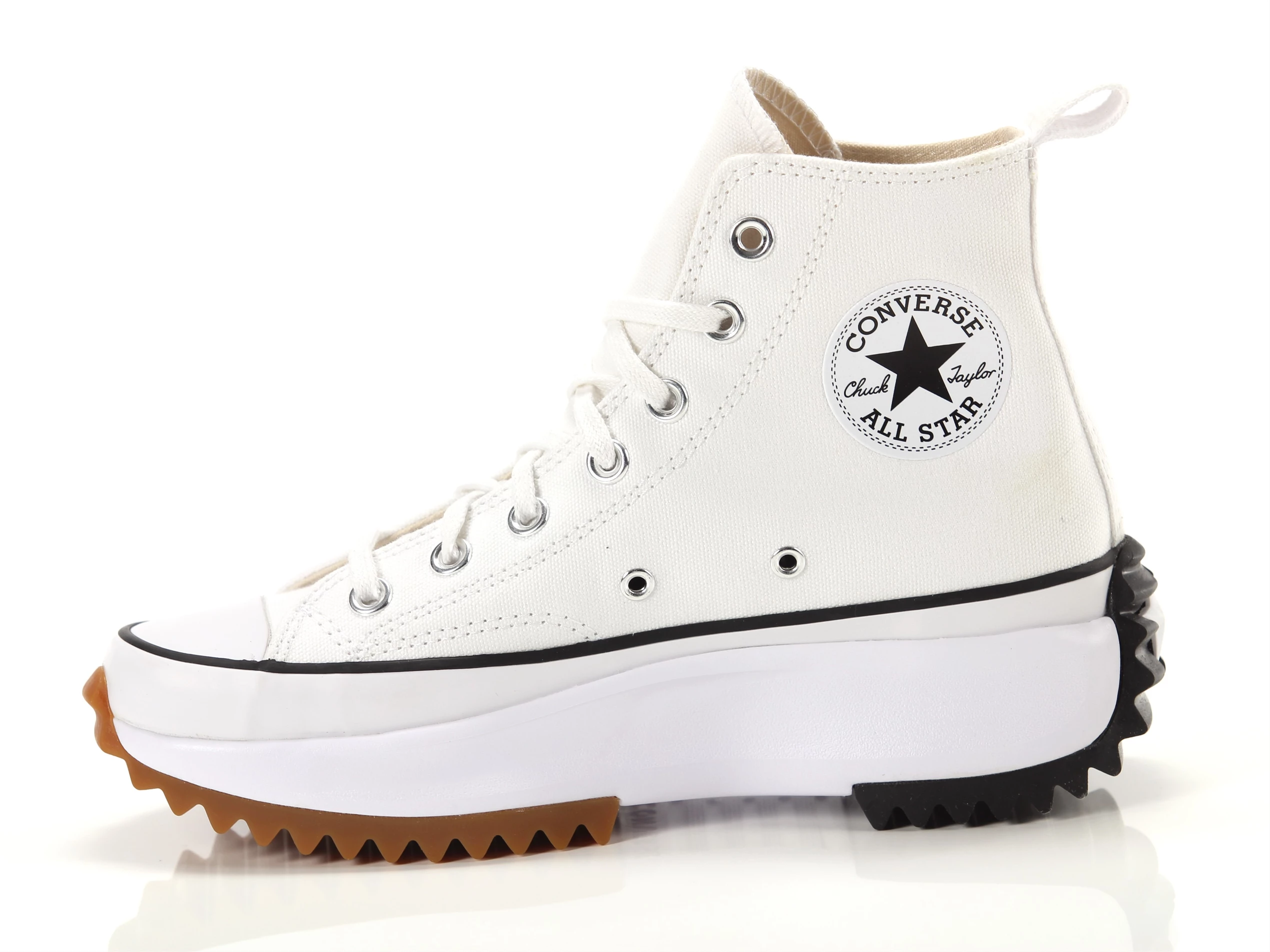 Converse Run Star Hike White Balck Gum mujer 166799C | YOUSPORTY