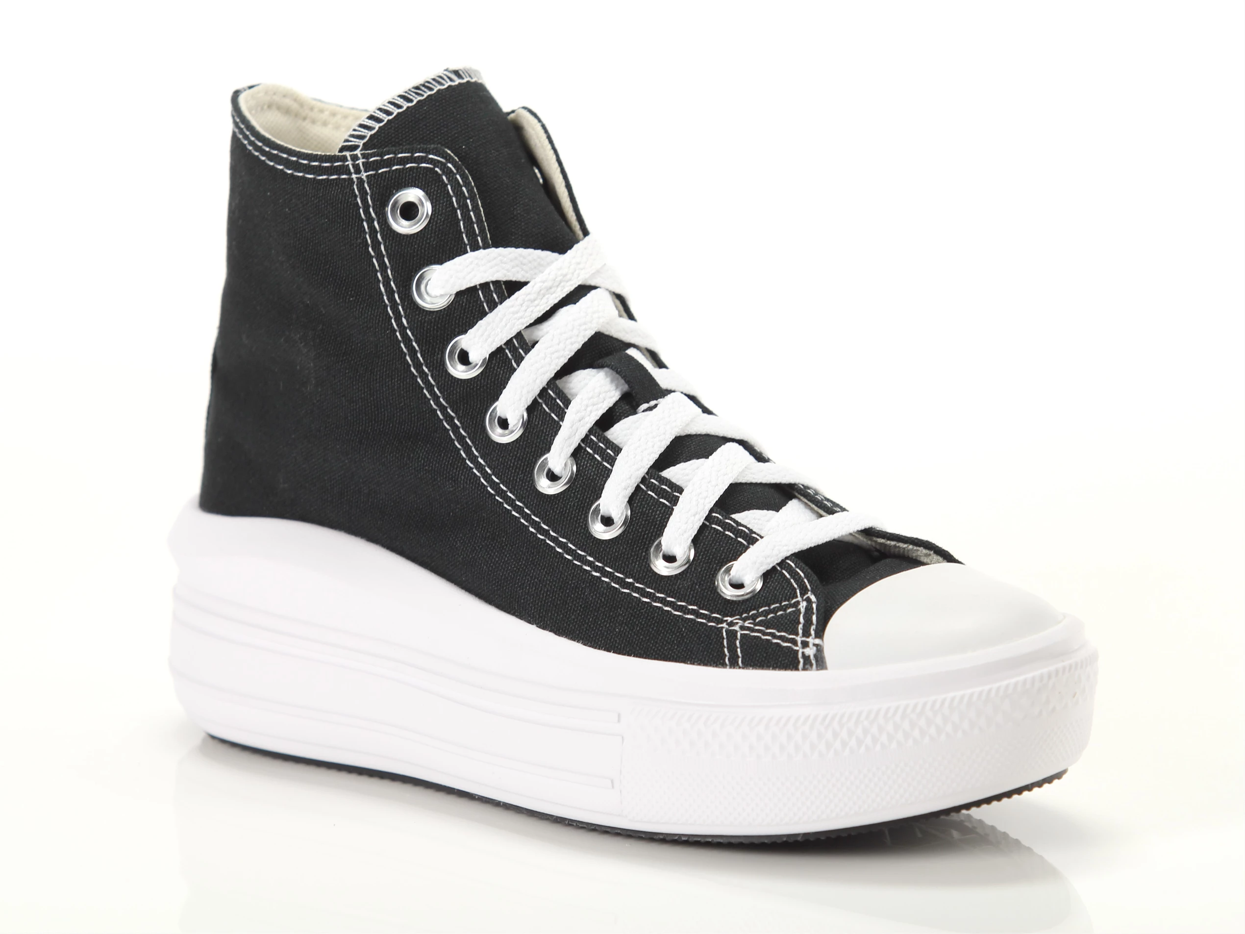 Converse Chuck Taylor All Star Move Black Natural Ivory White woman ...