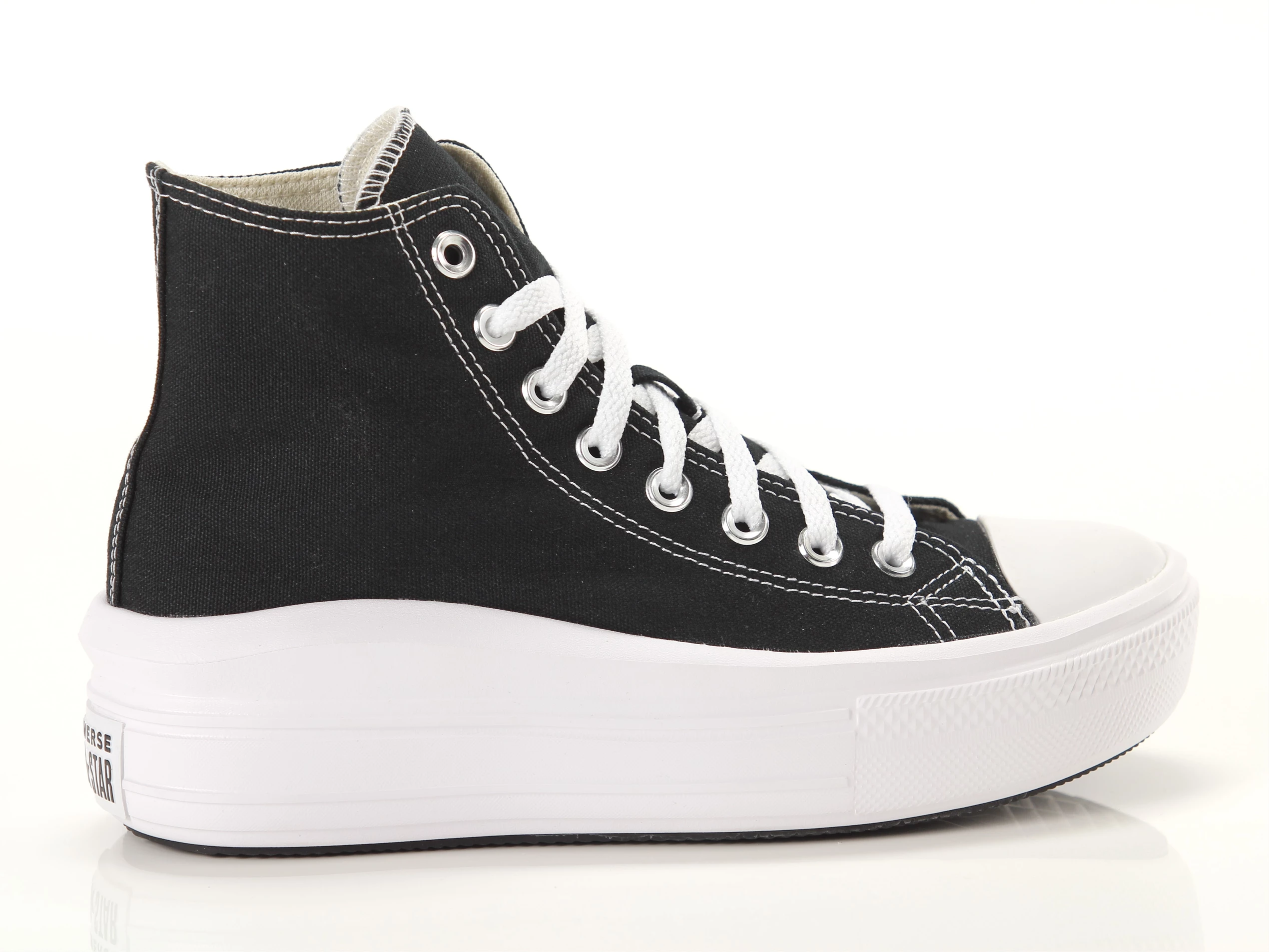 Converse Chuck Taylor All Star Move Black Natural Ivory White woman ...