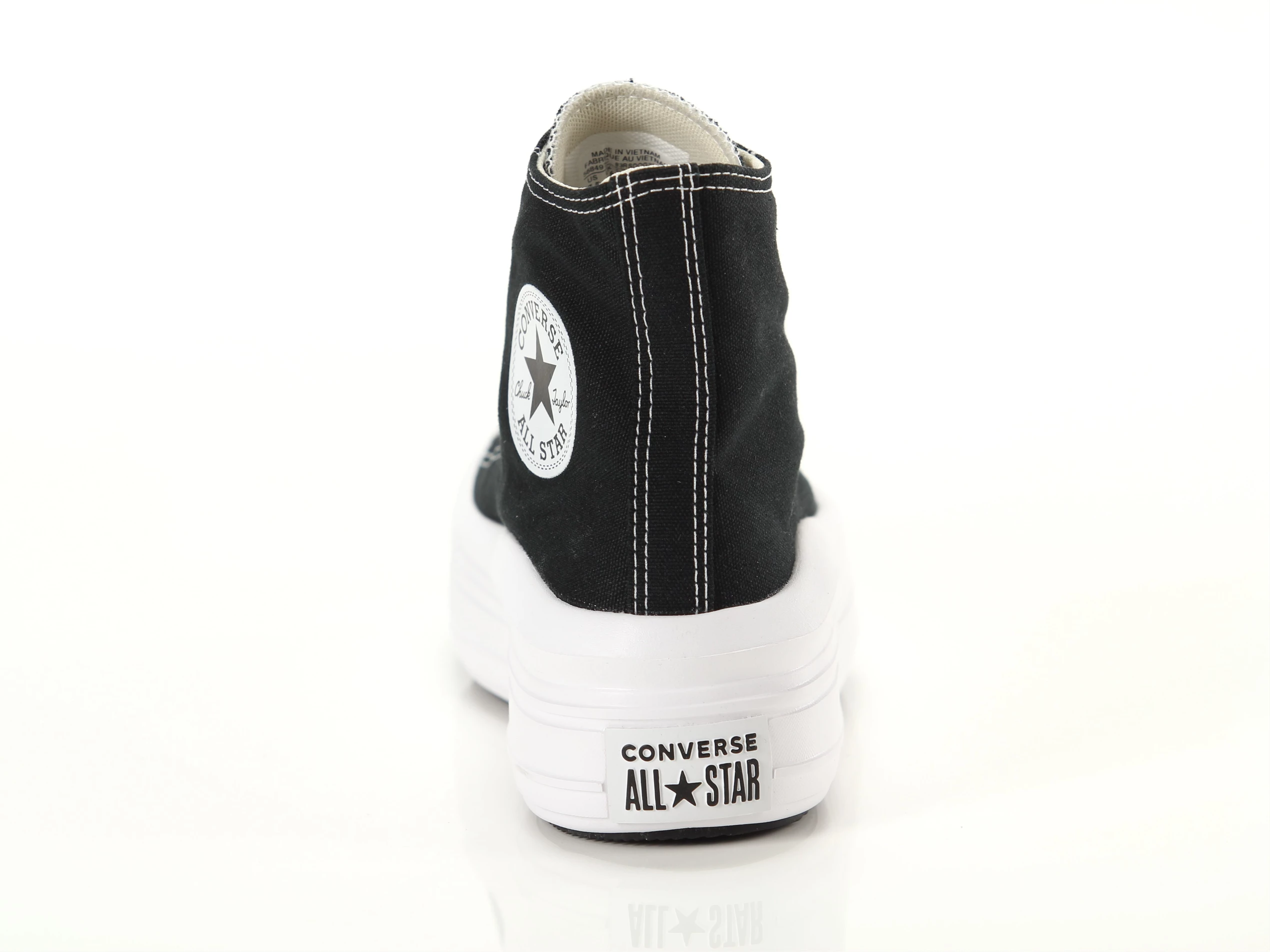 Chuck Taylor All Star Move Black Natural Ivory White - Sneakers donna ...