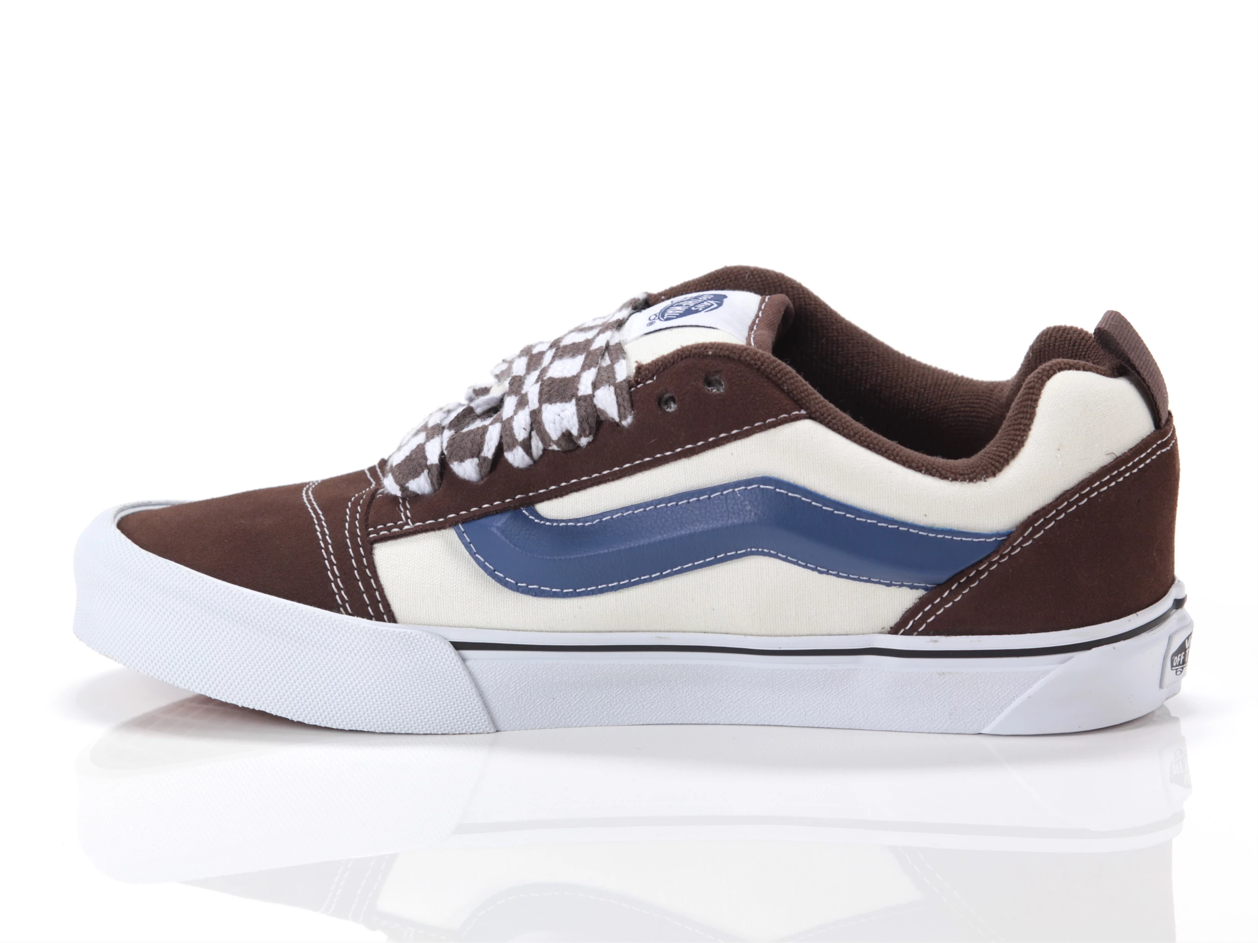 Vans Knu Skool Mega Check Potting Soil man VN0009QCDMV | YOUSPORTY