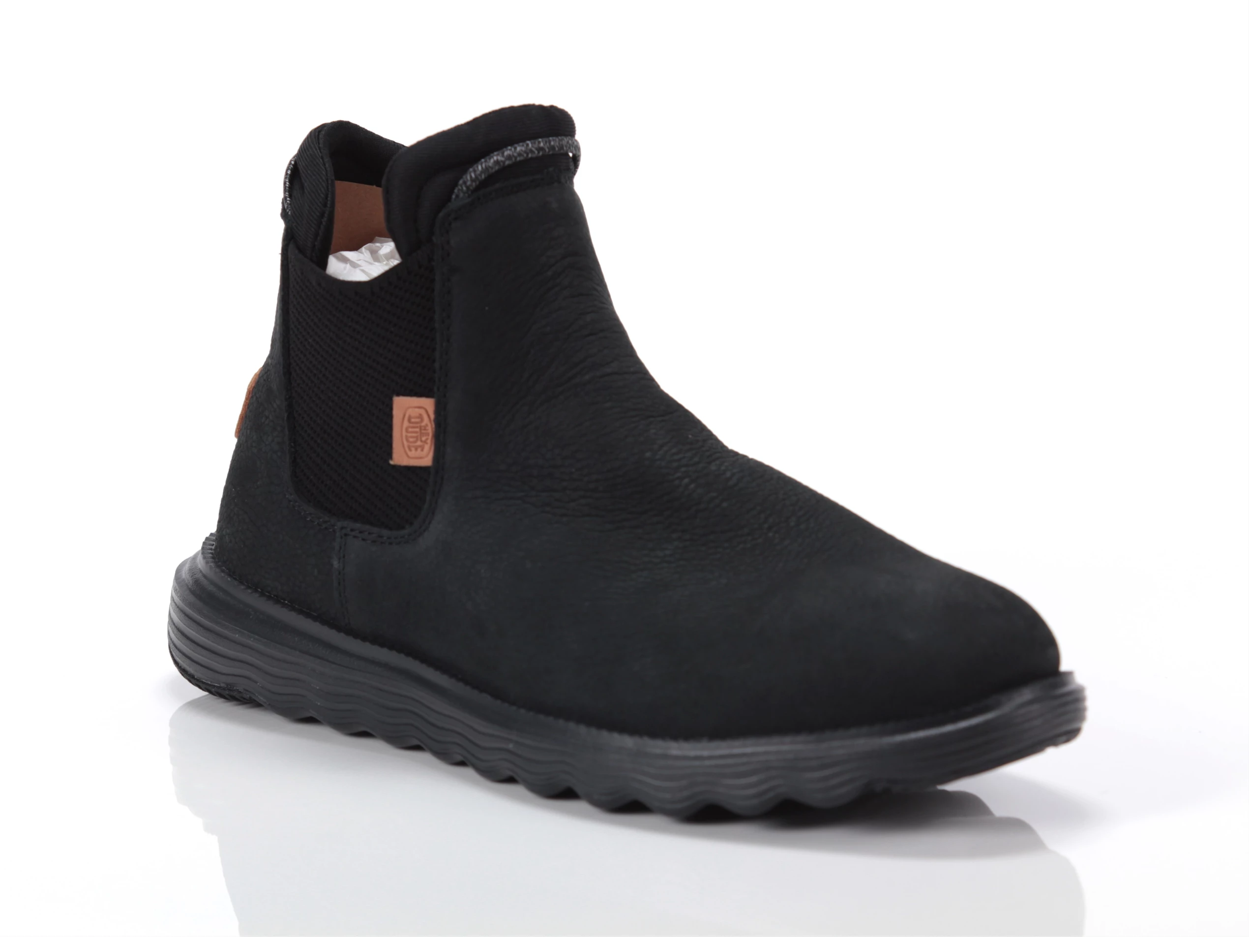 Hey Dude Branson Boot Craft Leather Black hombre 40187-001 | YOUSPORTY