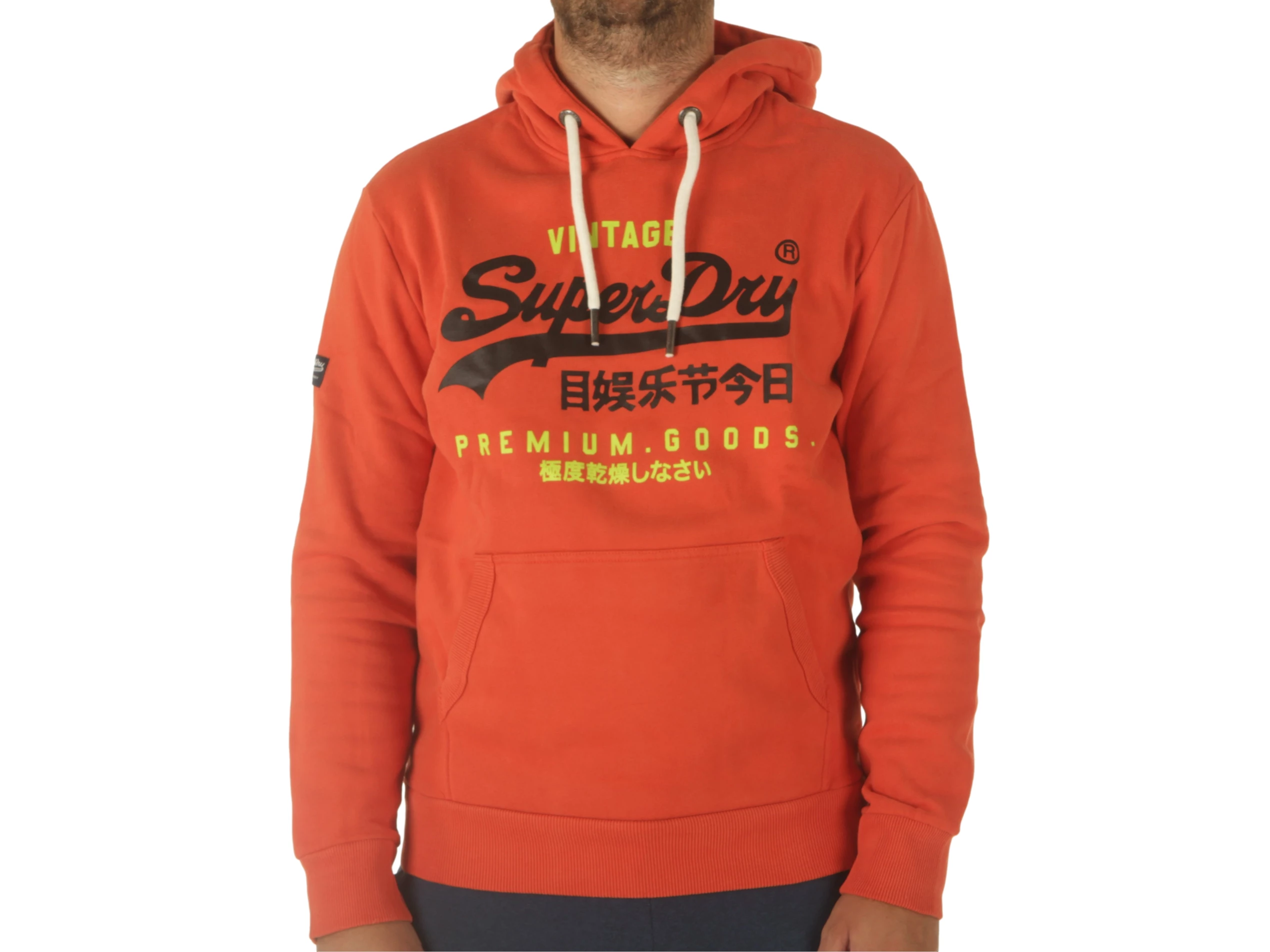 Classic Vl Heritage Hoodie Denim Co Rust Orange - Felpe uomo Superdry ...