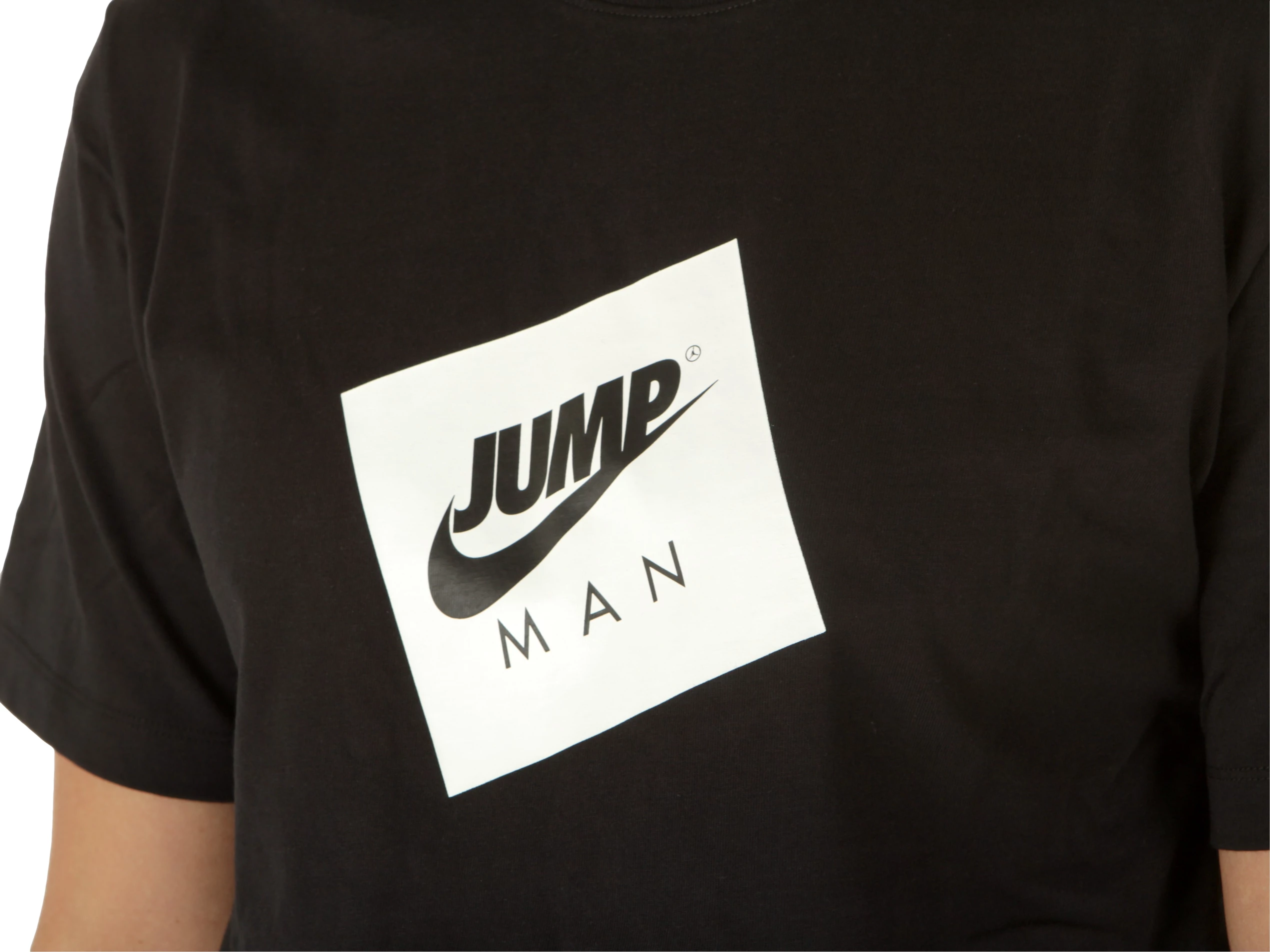 M J Jumpman Box Ss Crew Black White - T-Shirt uomo Nike | YOUSPORTY ...