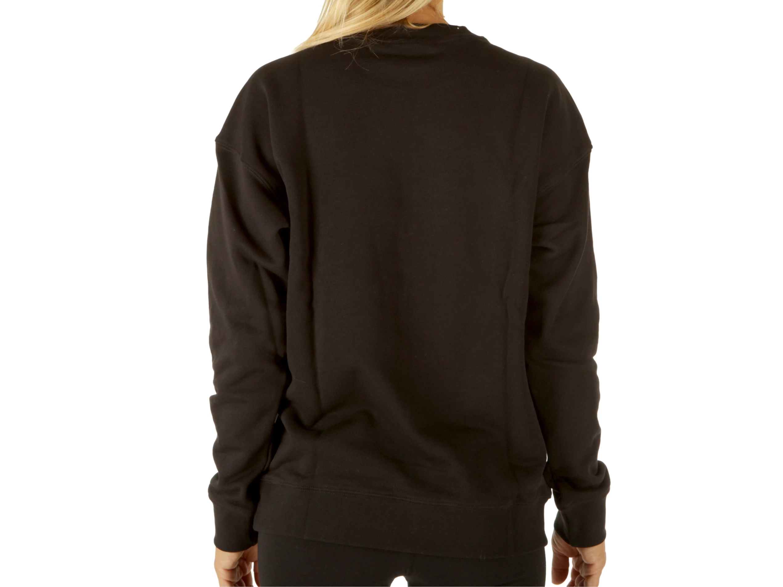 Adidas Trf Crew Sweat Black White woman FM3272 | YOUSPORTY